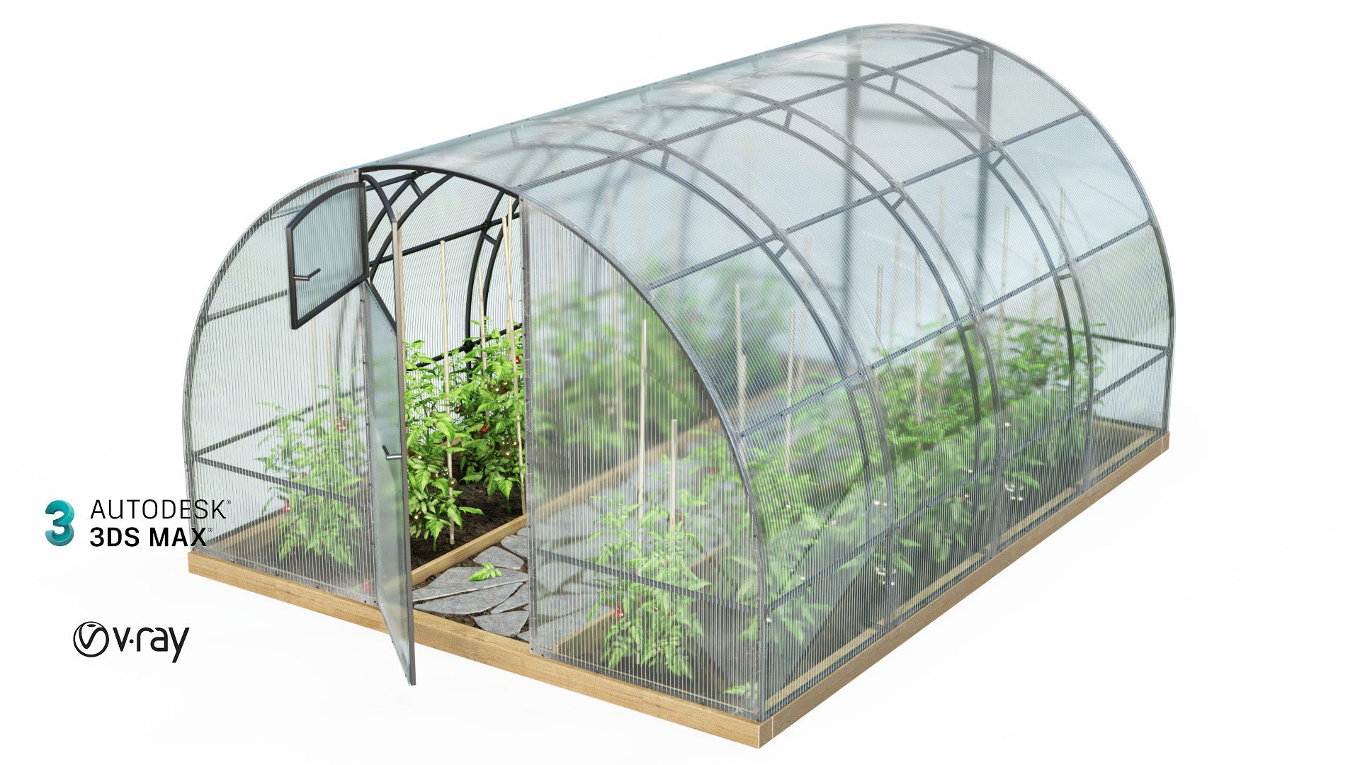 3D Greenhouse model - TurboSquid 2017576