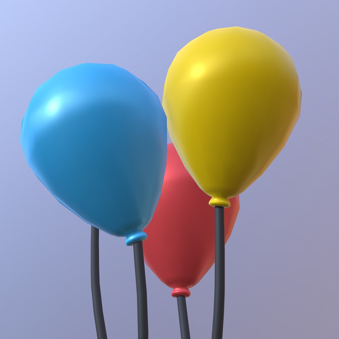 Balloon 3D Model - TurboSquid 1874254