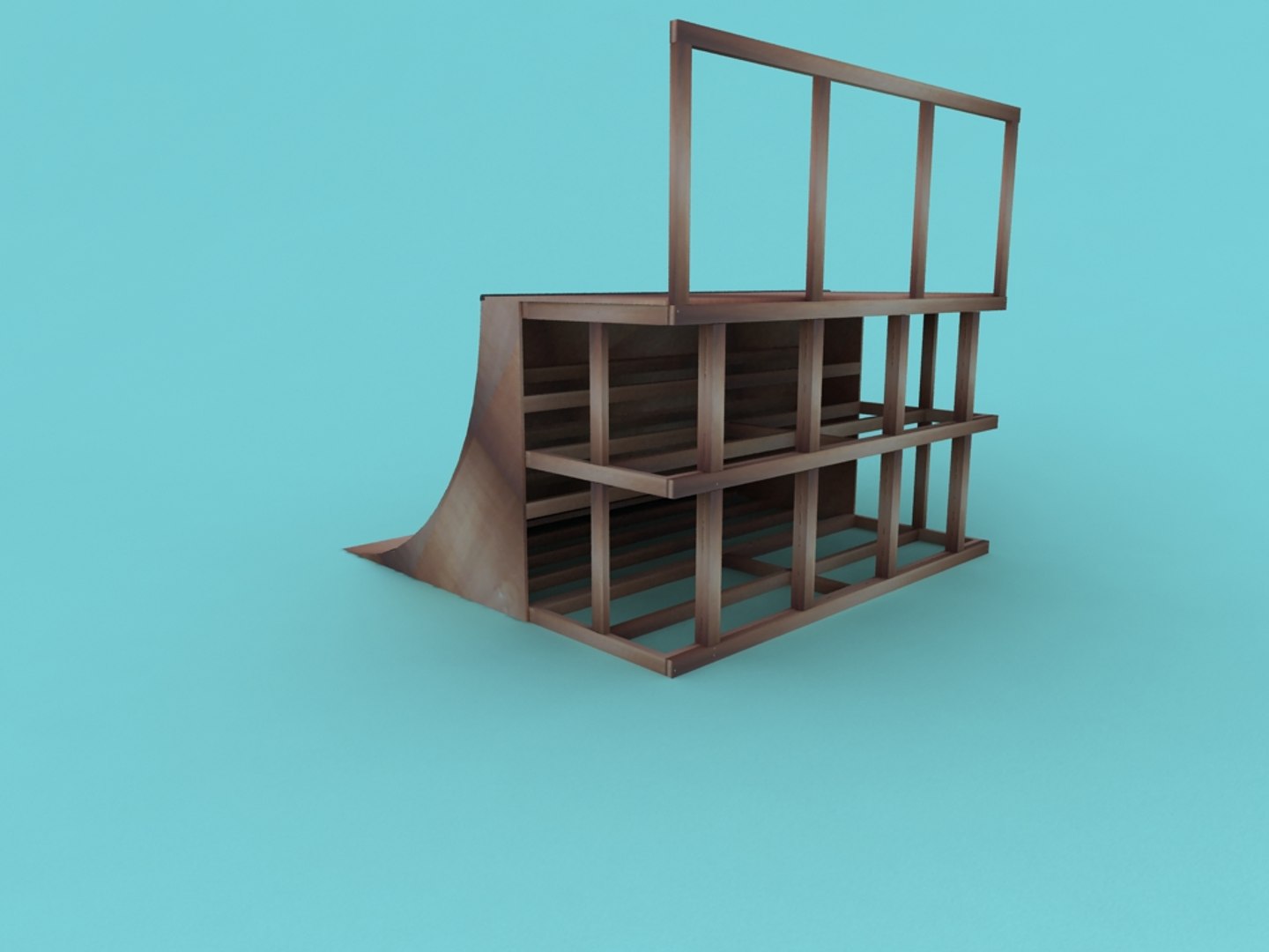 3d Model Quarter Pipe