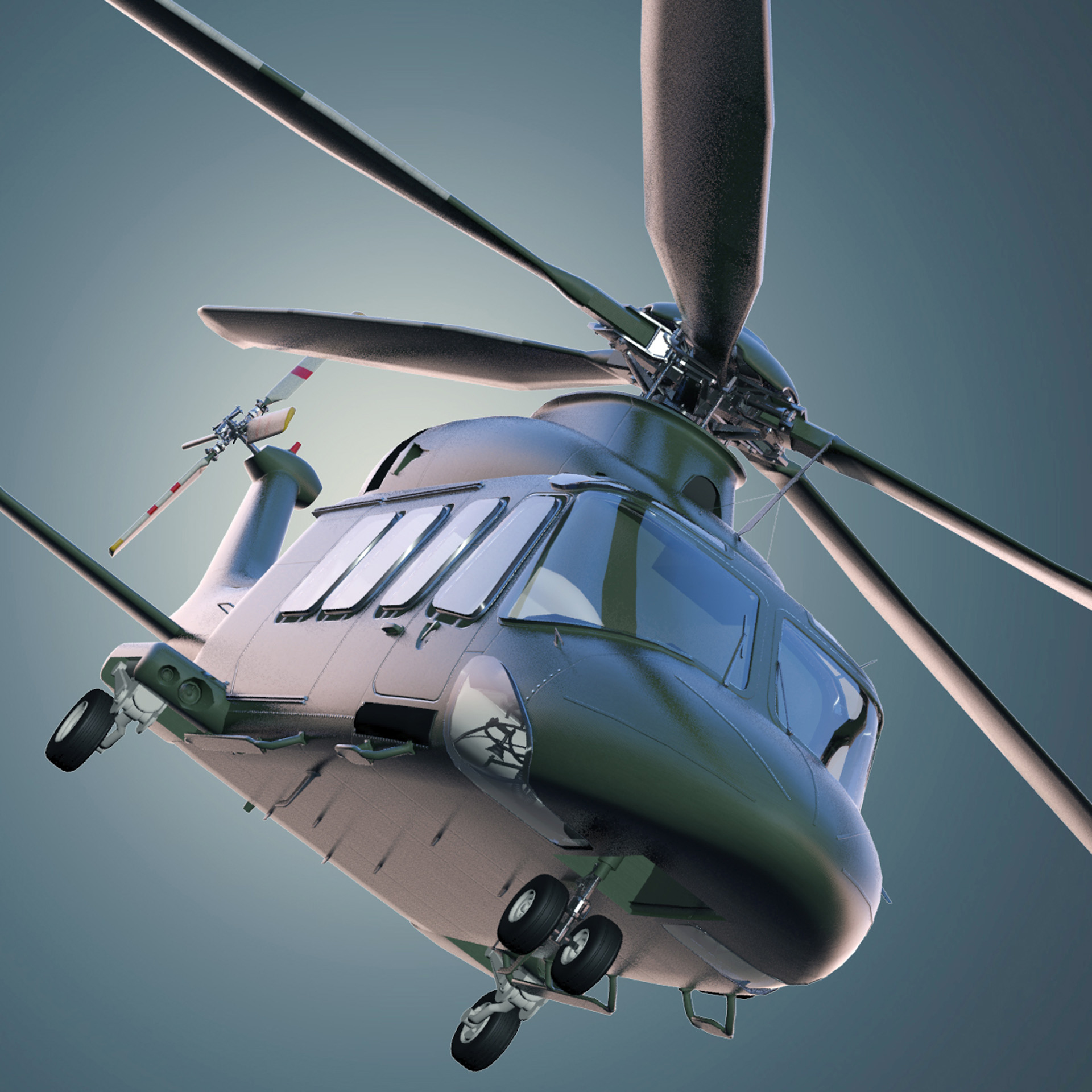 3d max agustawestland aw149 aw139 helicopter