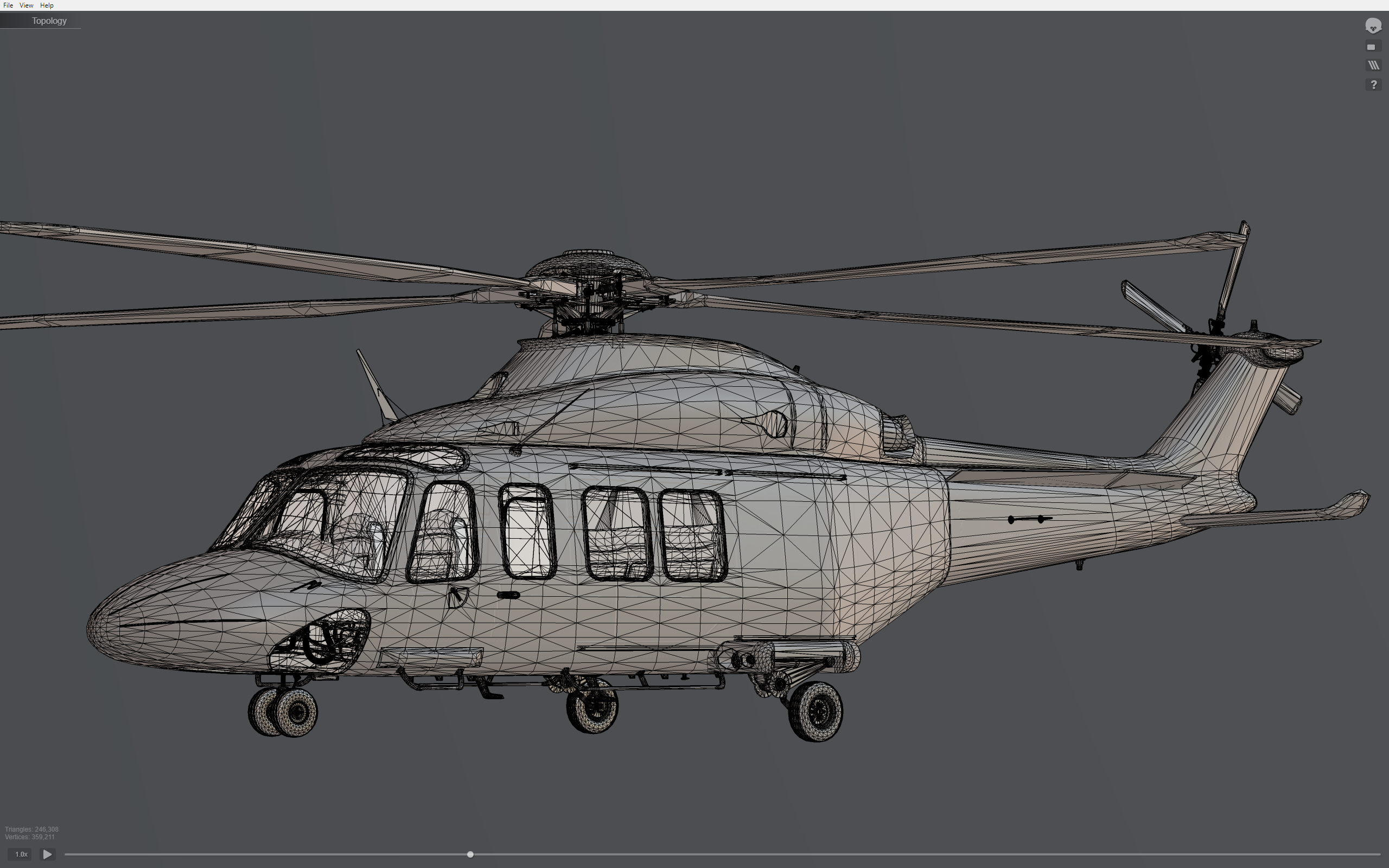 3d max agustawestland aw149 aw139 helicopter