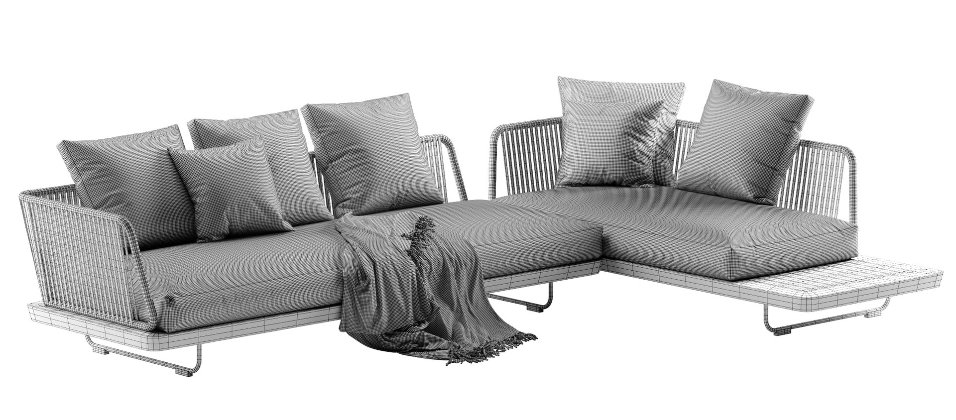 3D Model Minotti Sunray Sofa Set - TurboSquid 1631664