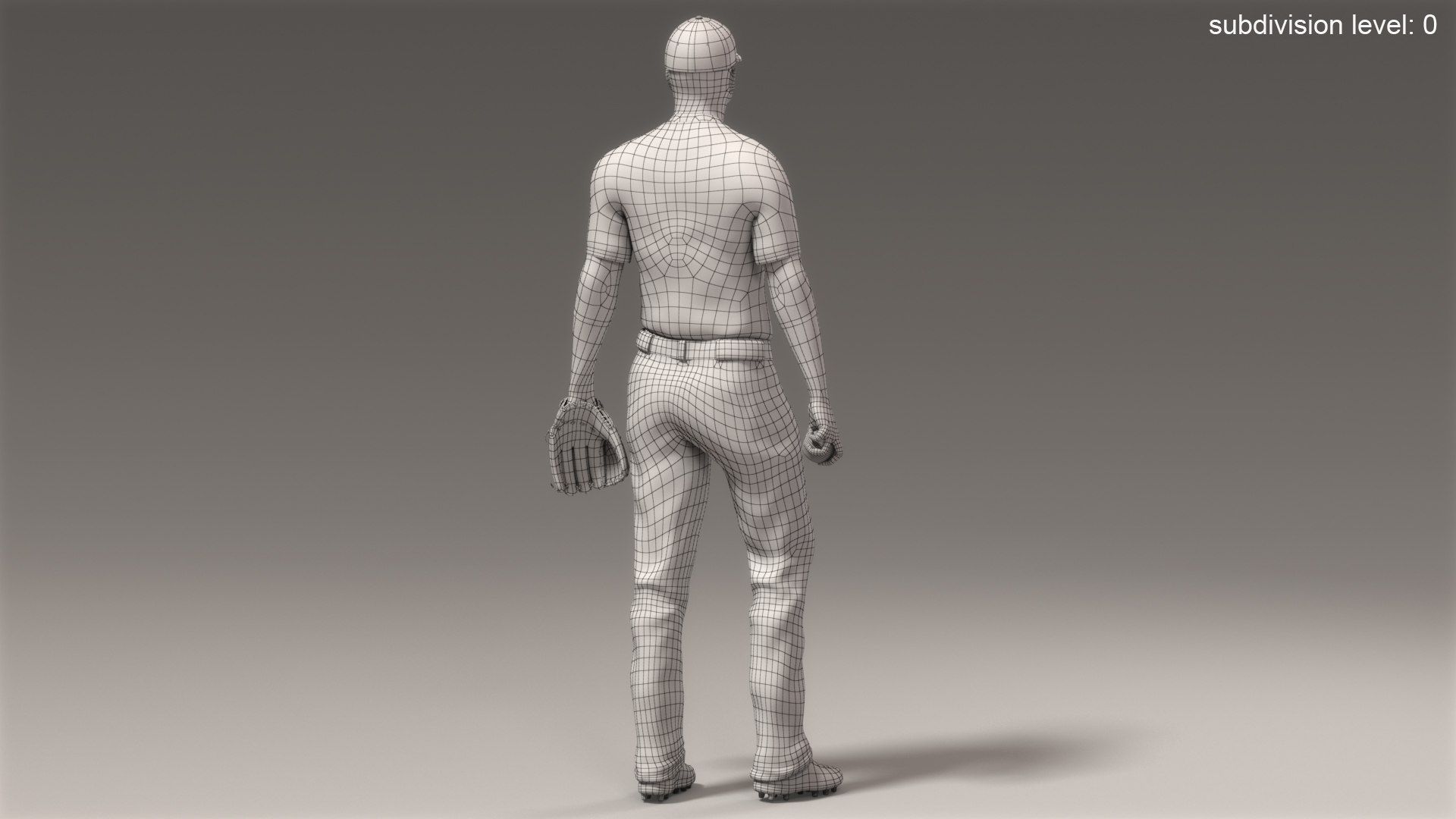 3D Model White Baseball Pitcher Animated HQ - TurboSquid 1898528