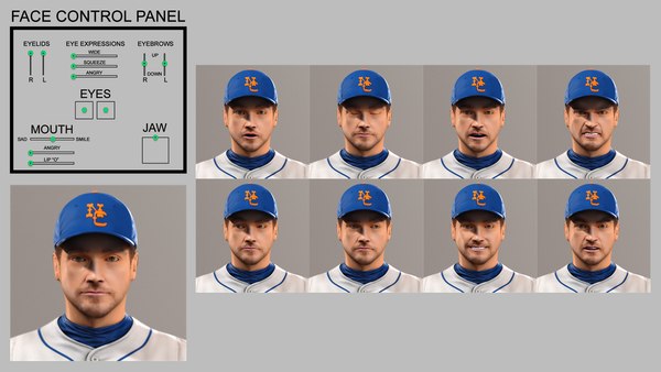 3D model White Baseball Pitcher Animated HQ - TurboSquid 1898528