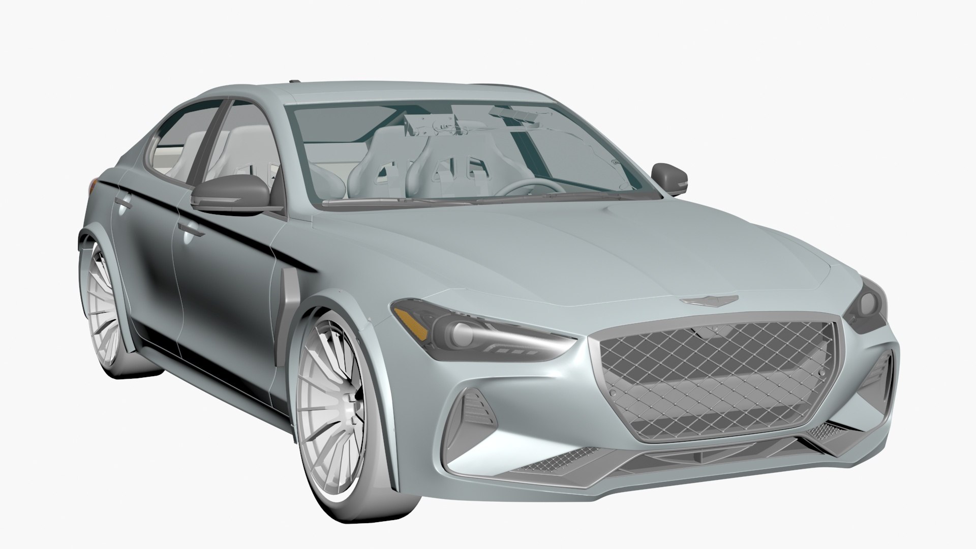 Free 3D Genesis Car Modified - TurboSquid 1676017