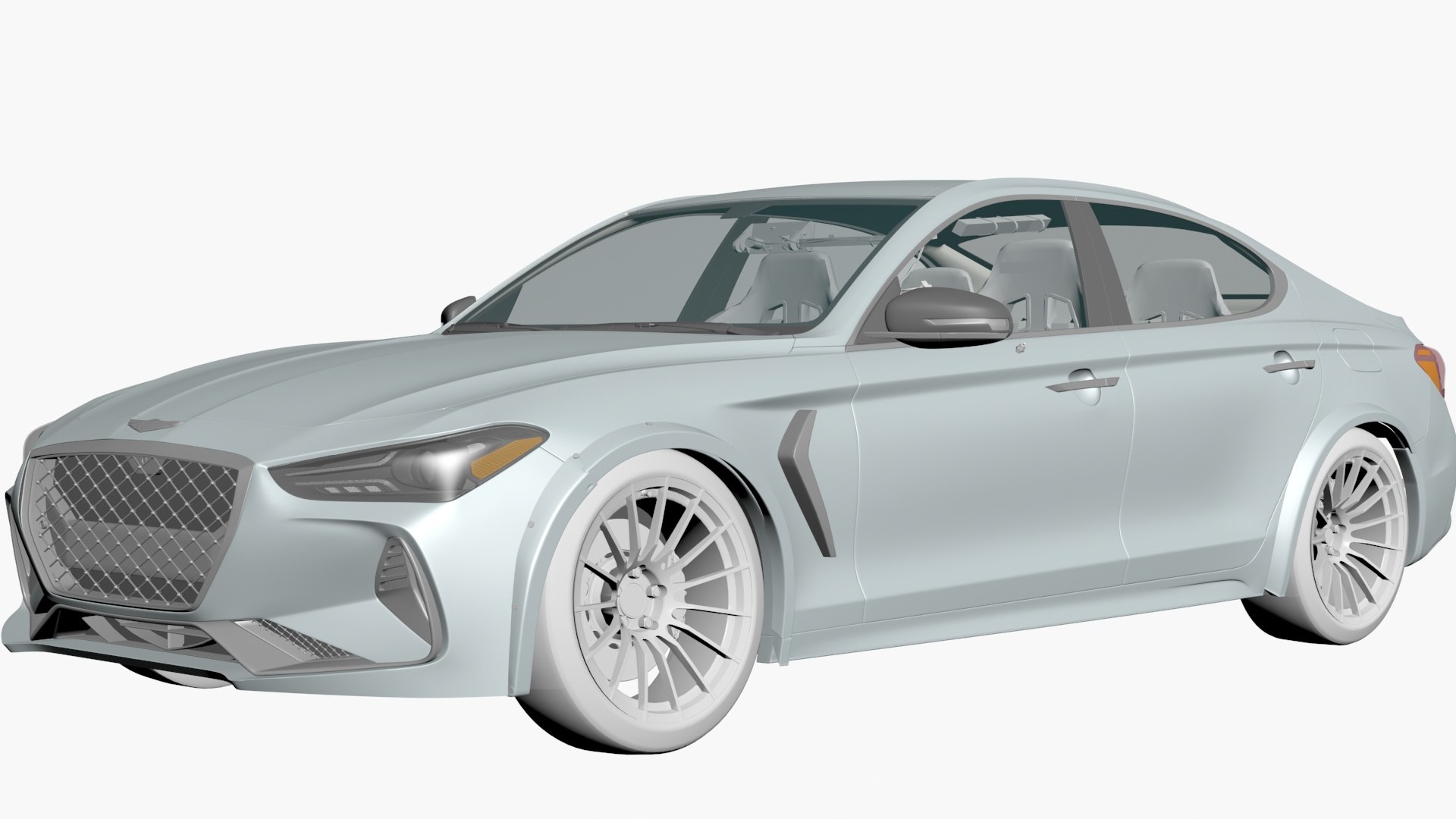 Free 3D Genesis Car Modified - TurboSquid 1676017