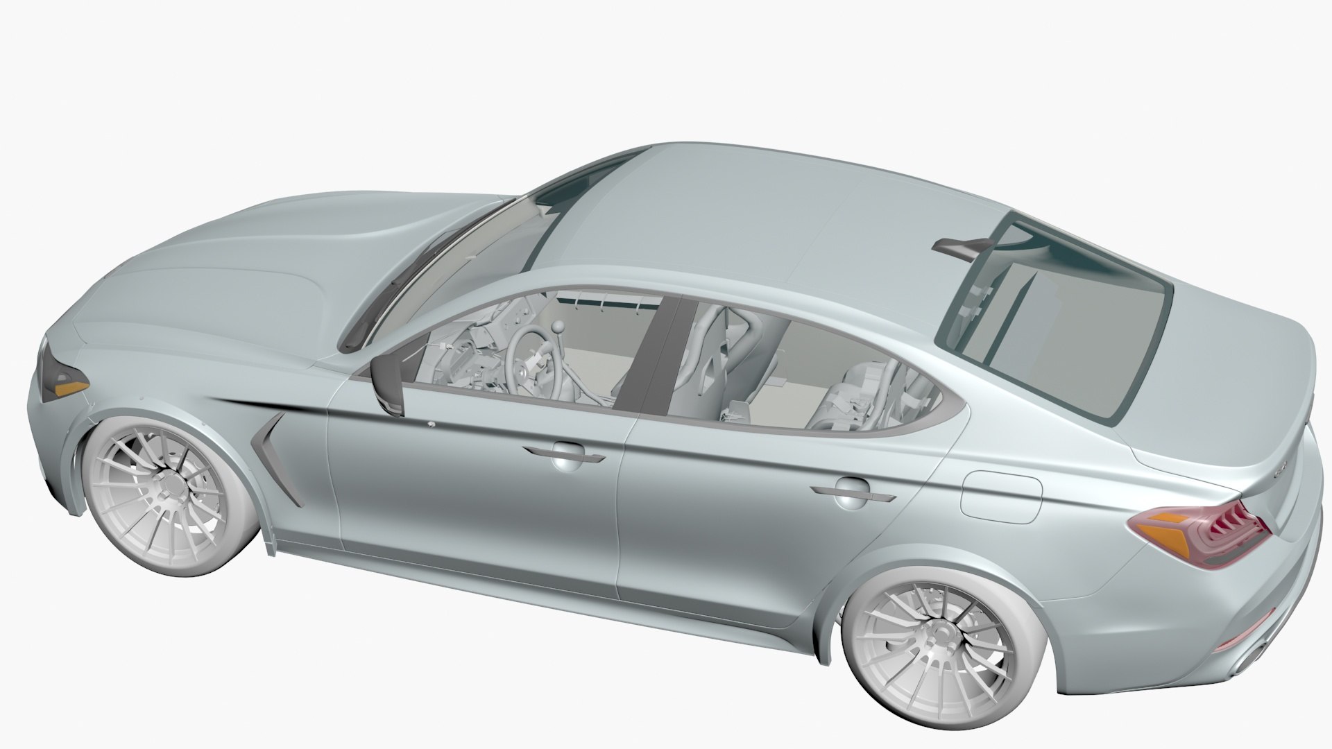 Free 3D Genesis Car Modified - TurboSquid 1676017