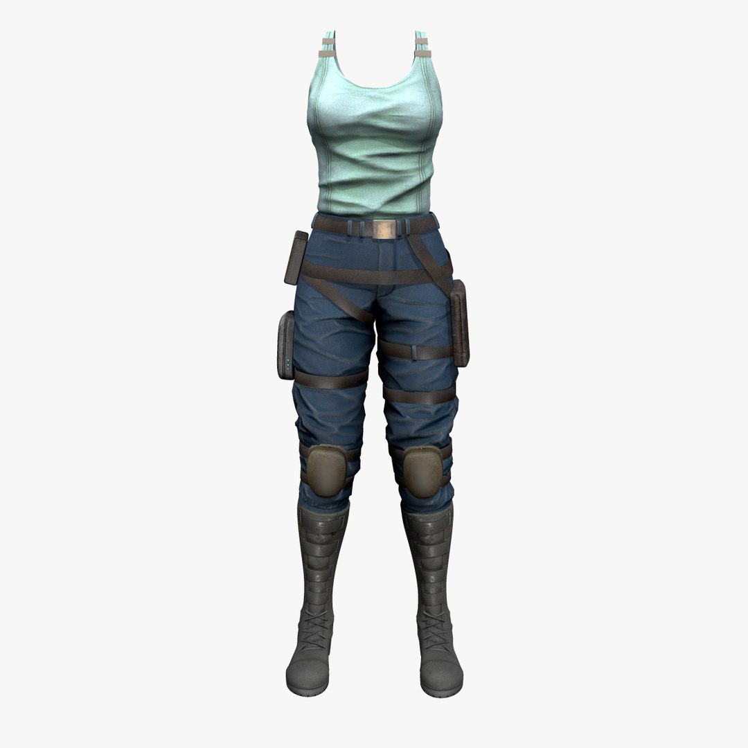 3D Space Mechanic Delivery Sci-fi Full Outfit - TurboSquid 1903226