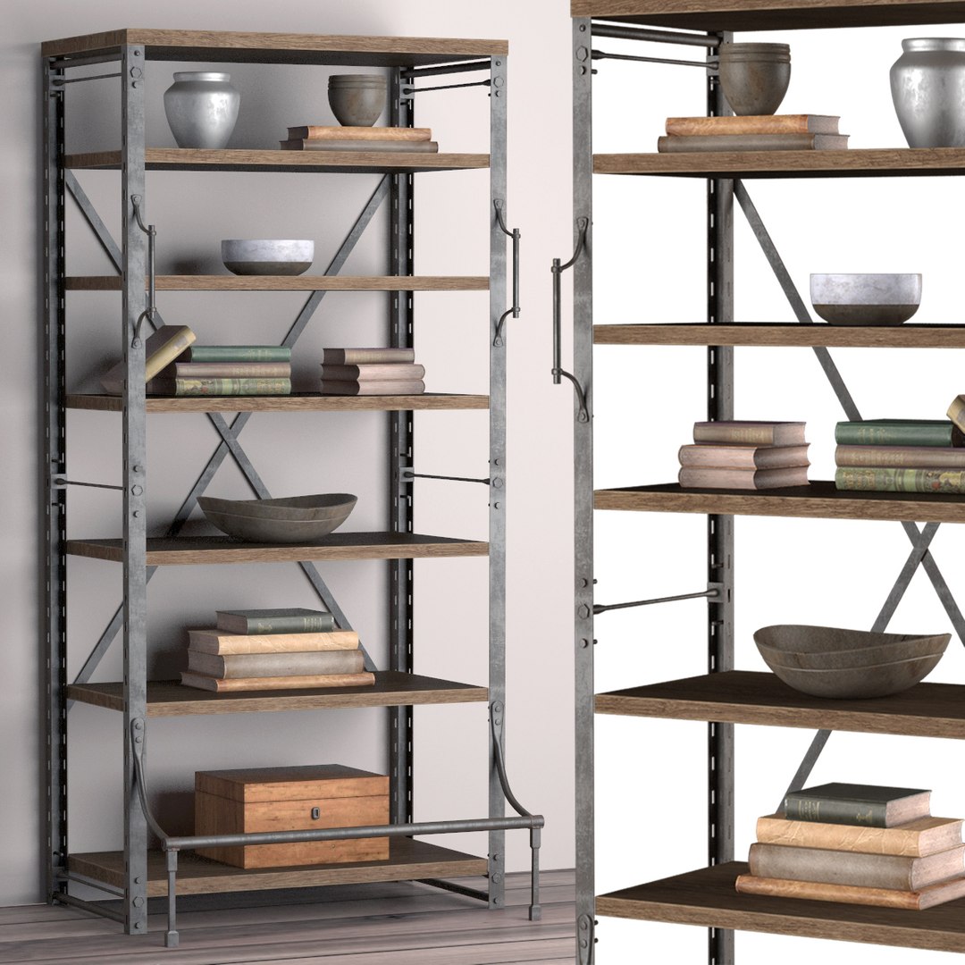 3d Rack French Library