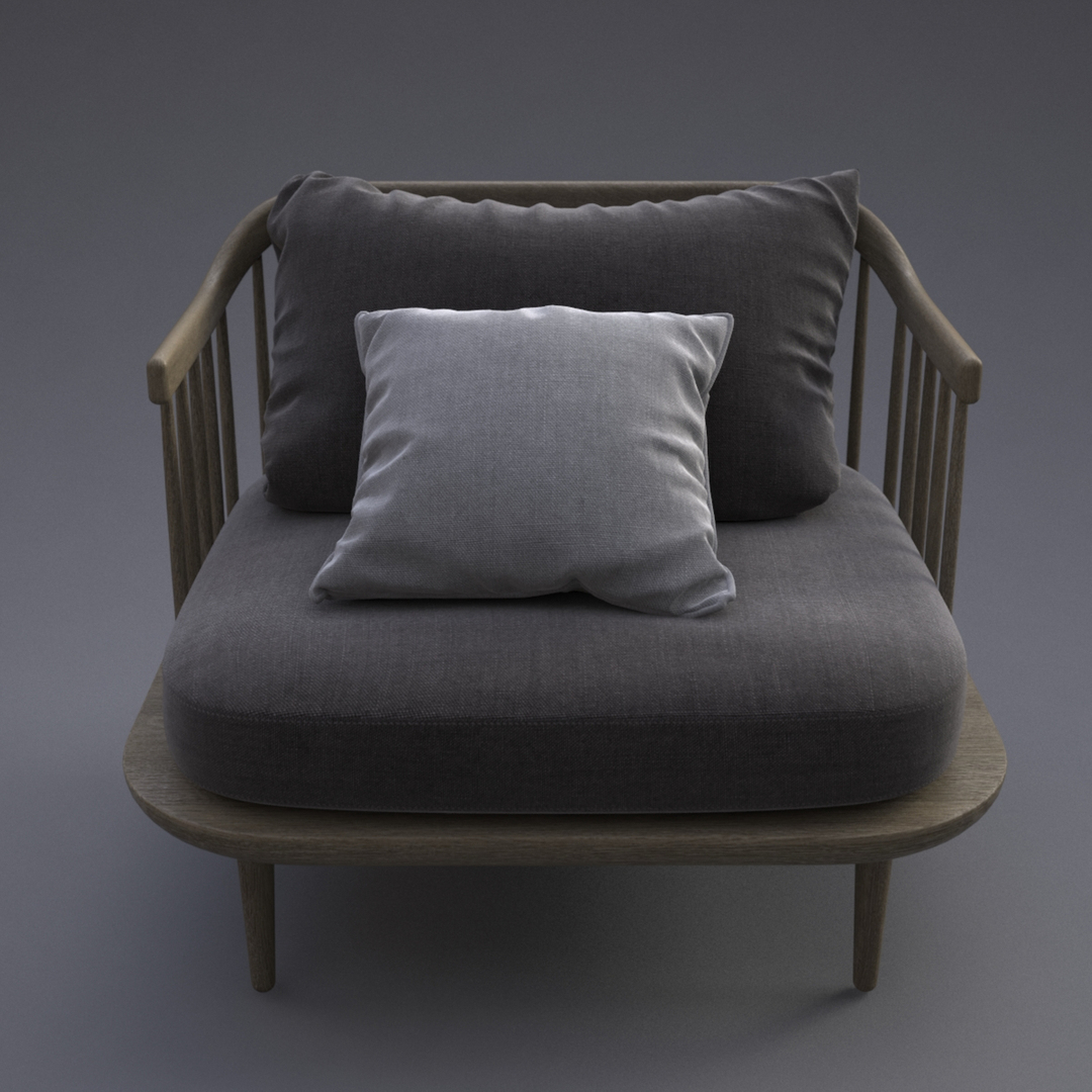 fly sofa armchair obj