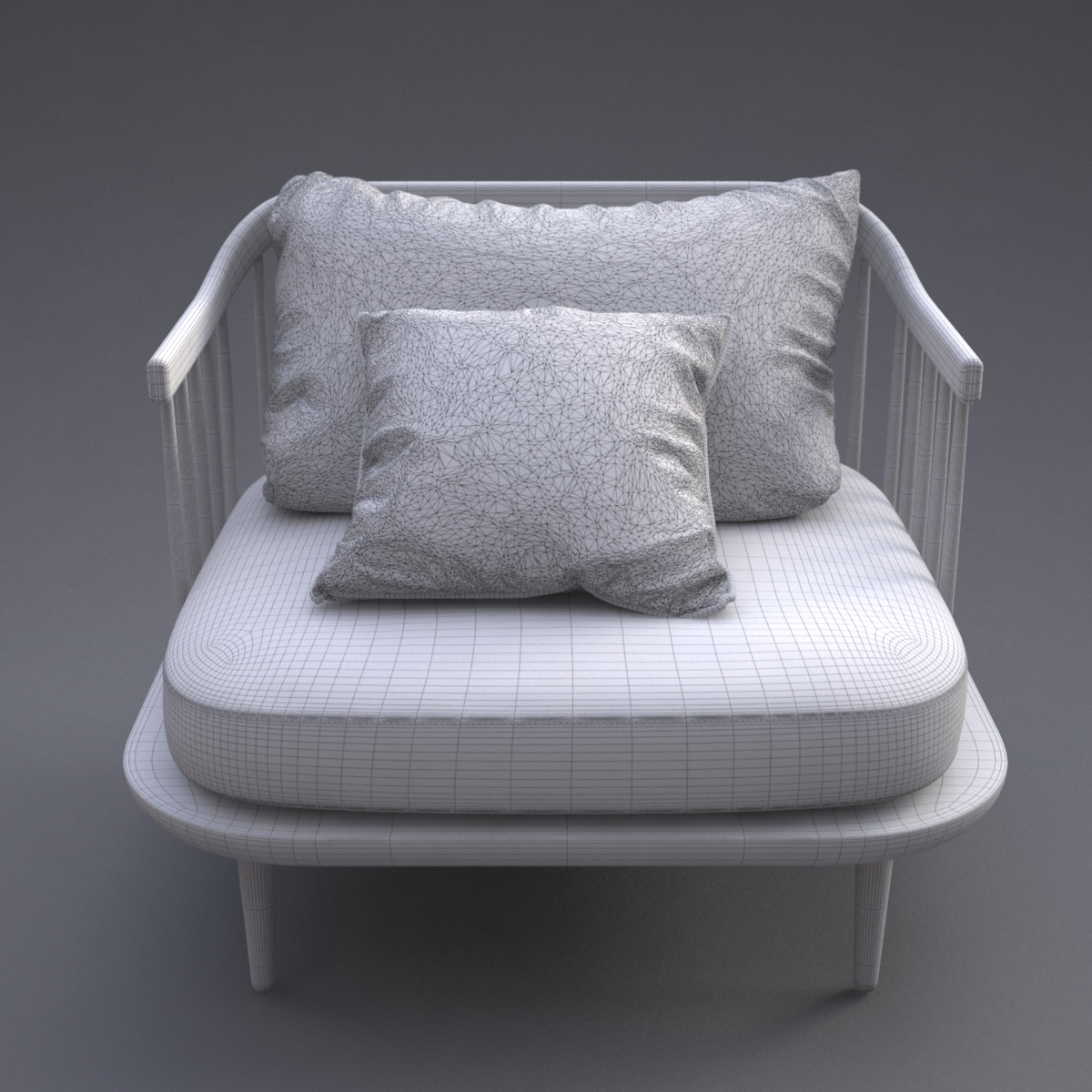 fly sofa armchair obj