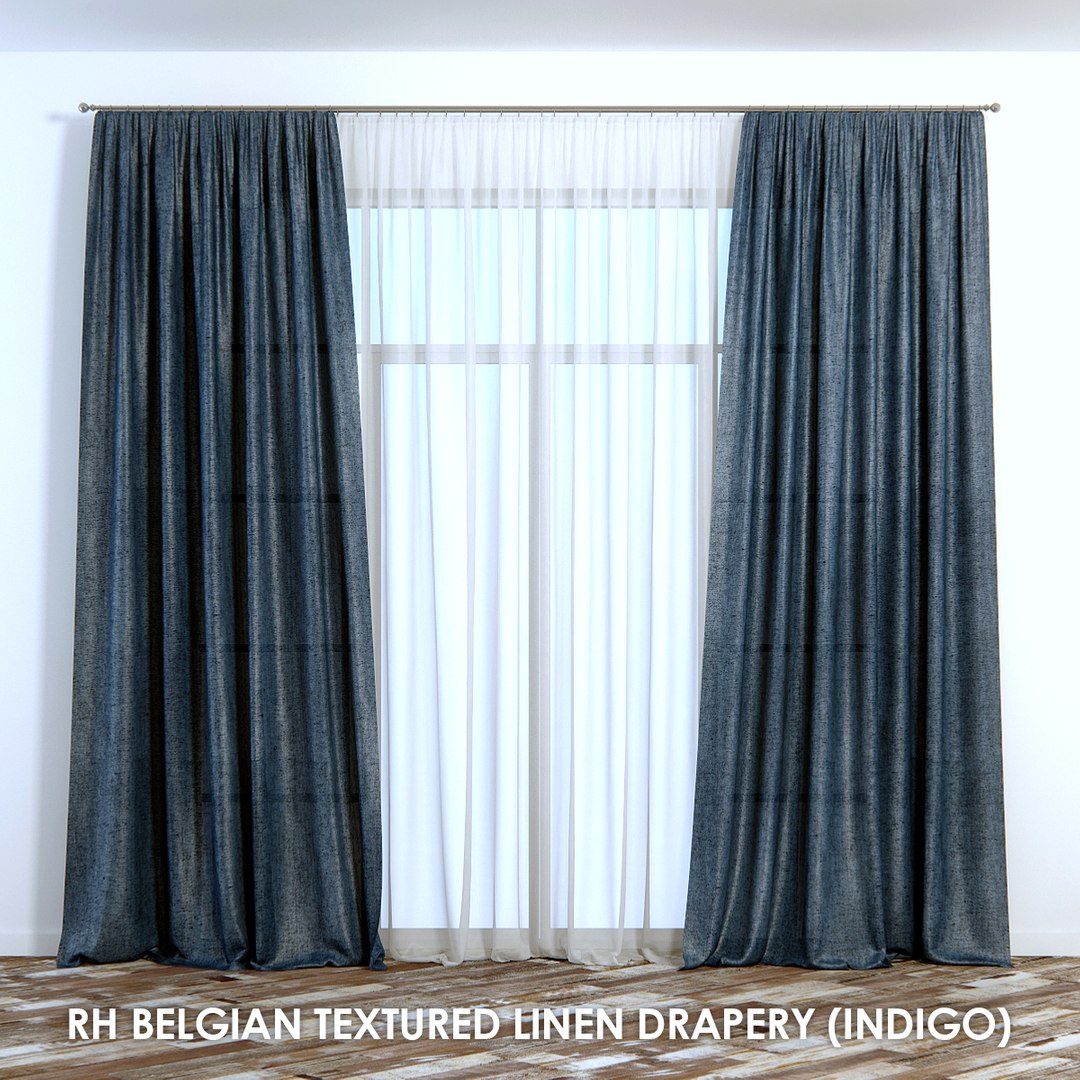 3d Model Belgian Drapery