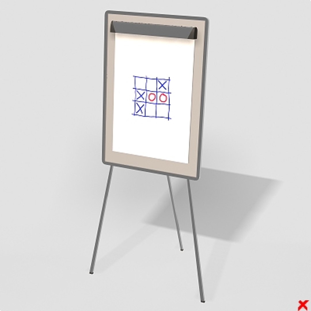 Whiteboard Board 3d Model