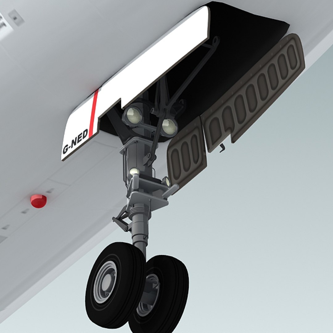 3d A321 Generic White Plane