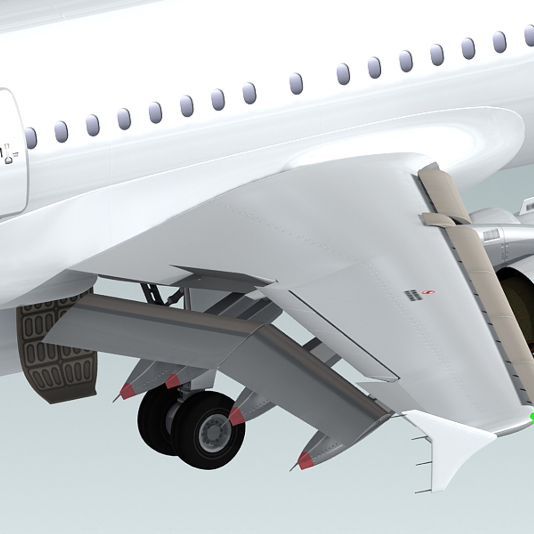 3d A321 Generic White Plane