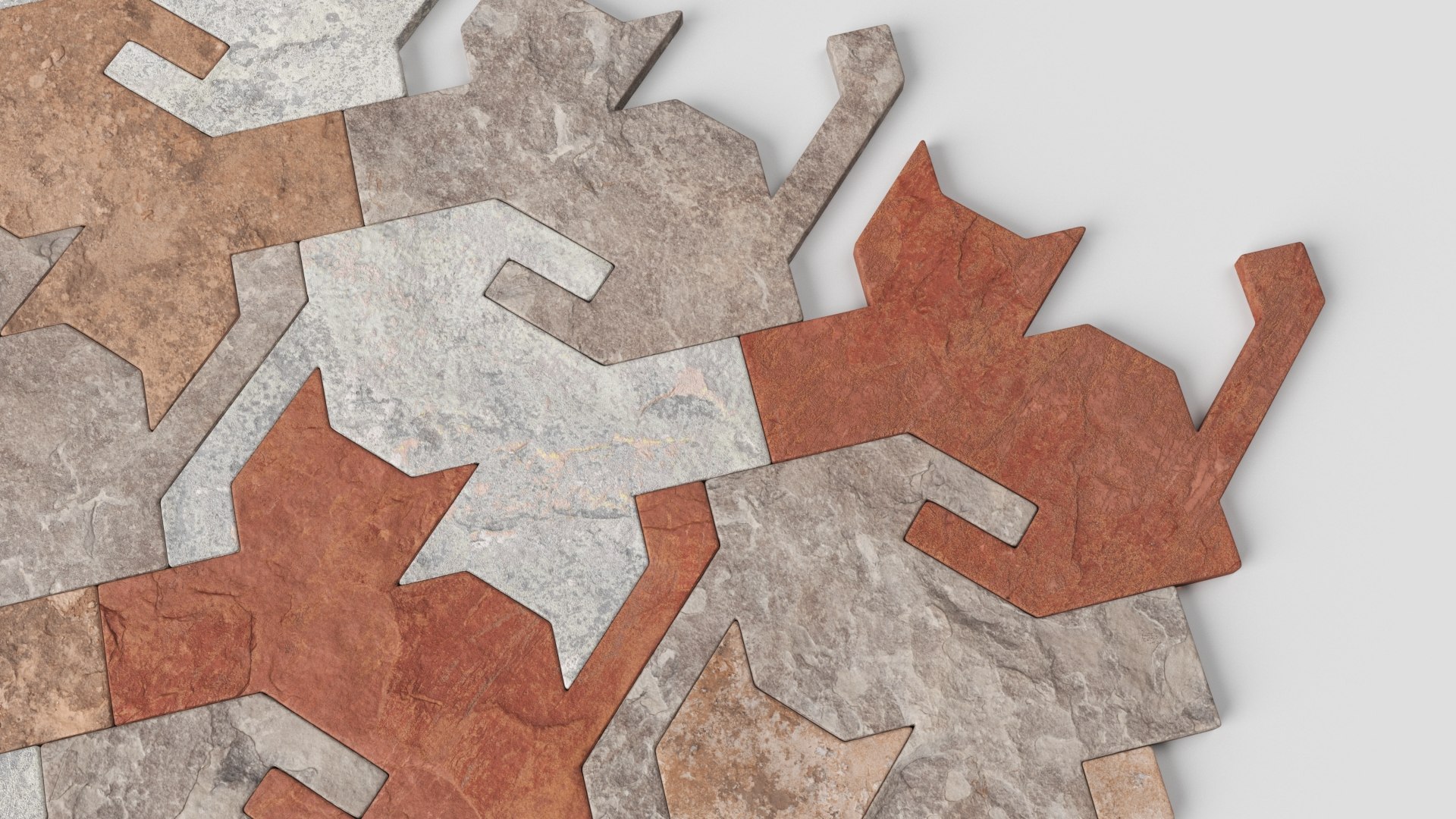 3D Cat-Shaped Stone Floor - TurboSquid 2163189