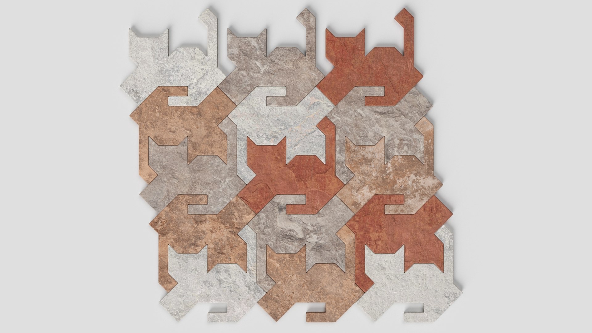 3D Cat-Shaped Stone Floor - TurboSquid 2163189