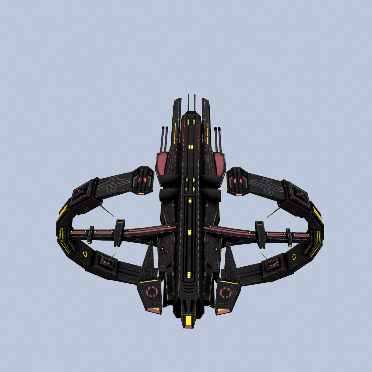 3D spaceship games model - TurboSquid 1227844