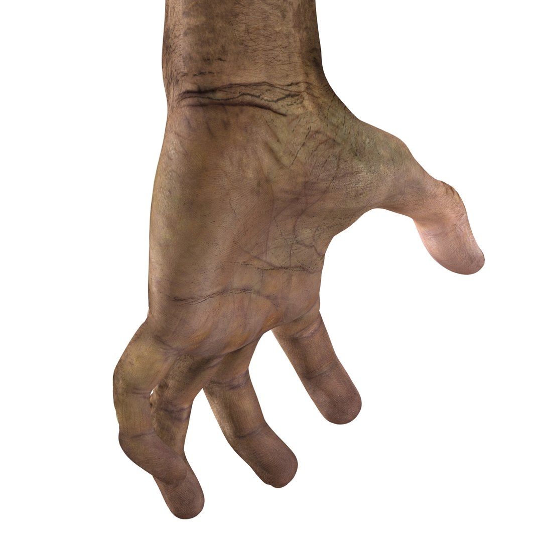 Zombie Hands Pose 5 3d Model
