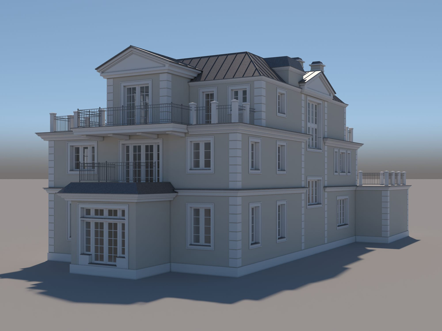 3D house building architecture - TurboSquid 1652027