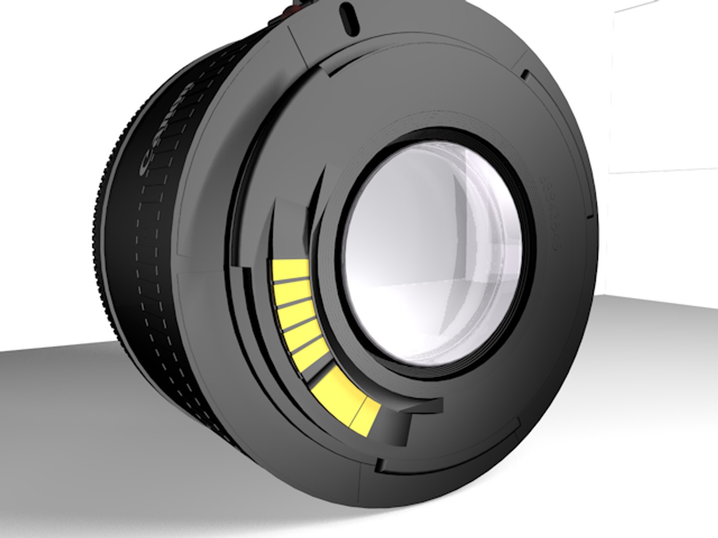 Lens Canon 50mm 3d Obj