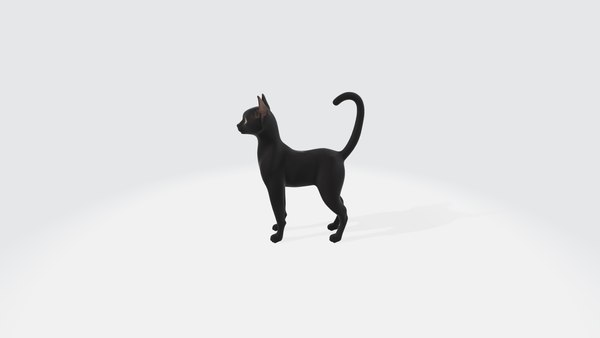 modelo 3d Modelo 3D de Bombay Cat: completamente animado y manipulado ...