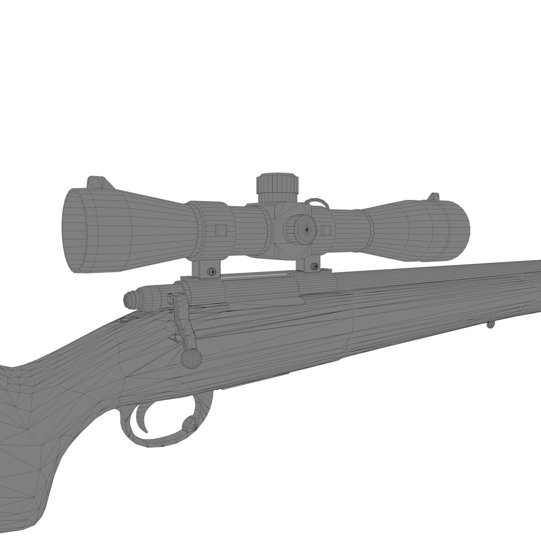 3d M24 Sniper Rifle Model