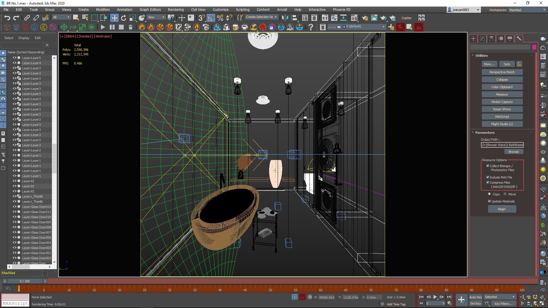3D Bathroom Room Prometheus Model - TurboSquid 1575764