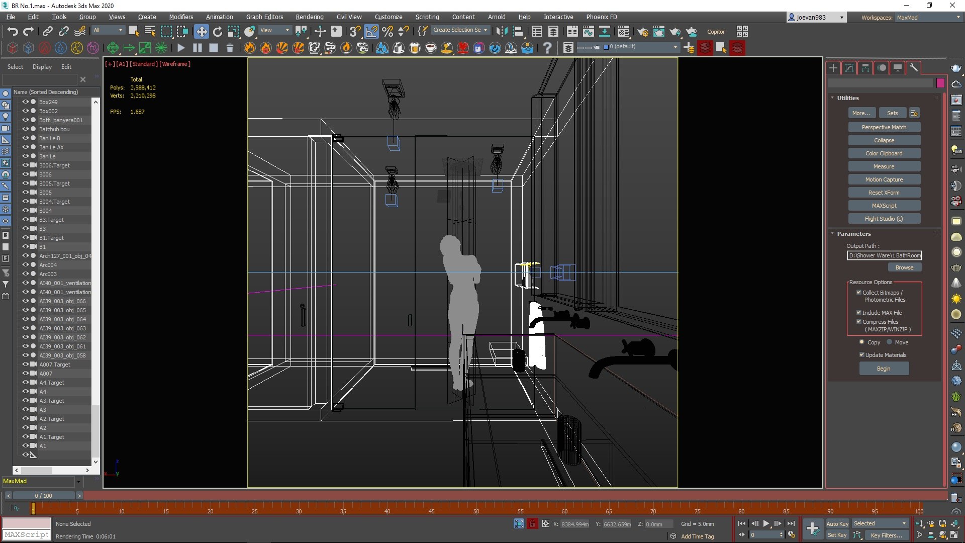 3D Bathroom Room Prometheus Model - TurboSquid 1575764