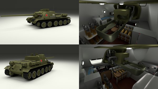 3d model soviet interior t