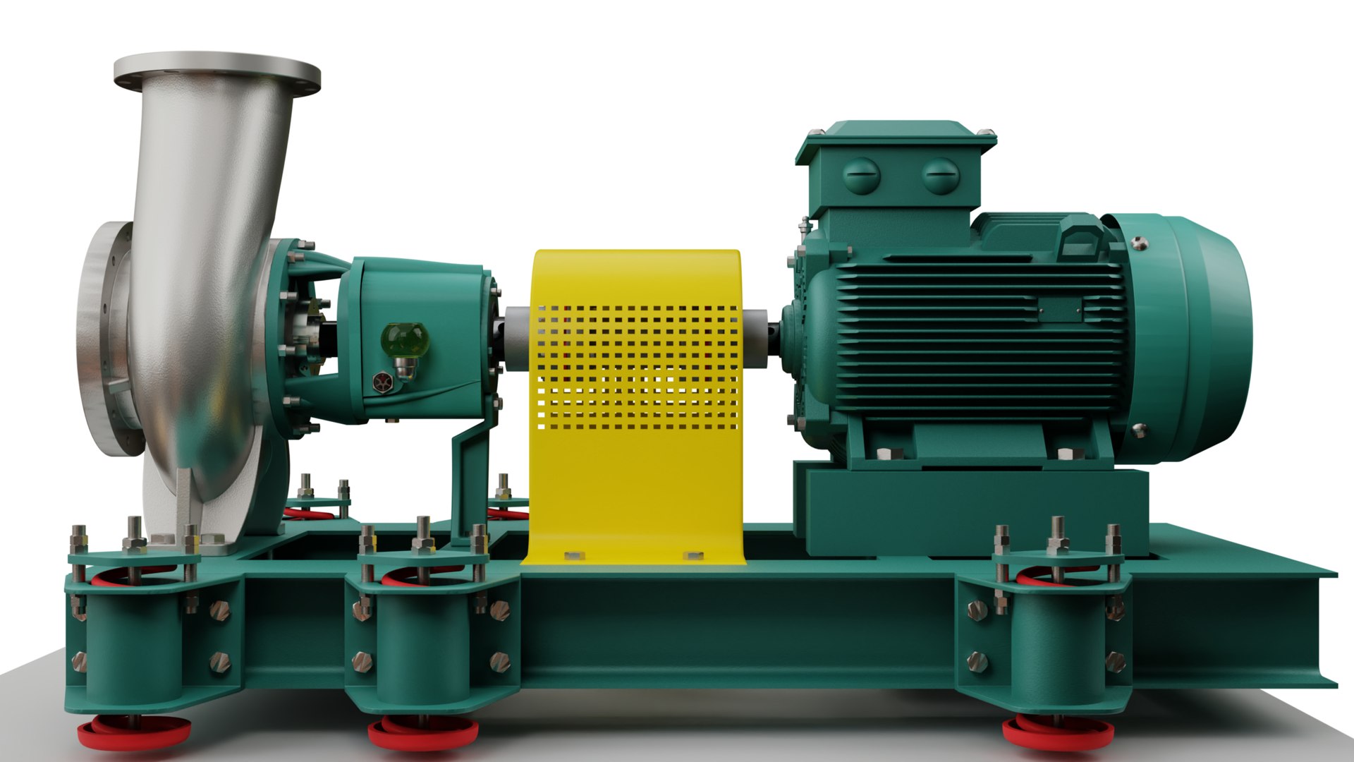 Industrial Centrifugal Pump Detailed Mechanical Assembly And Exploded ...