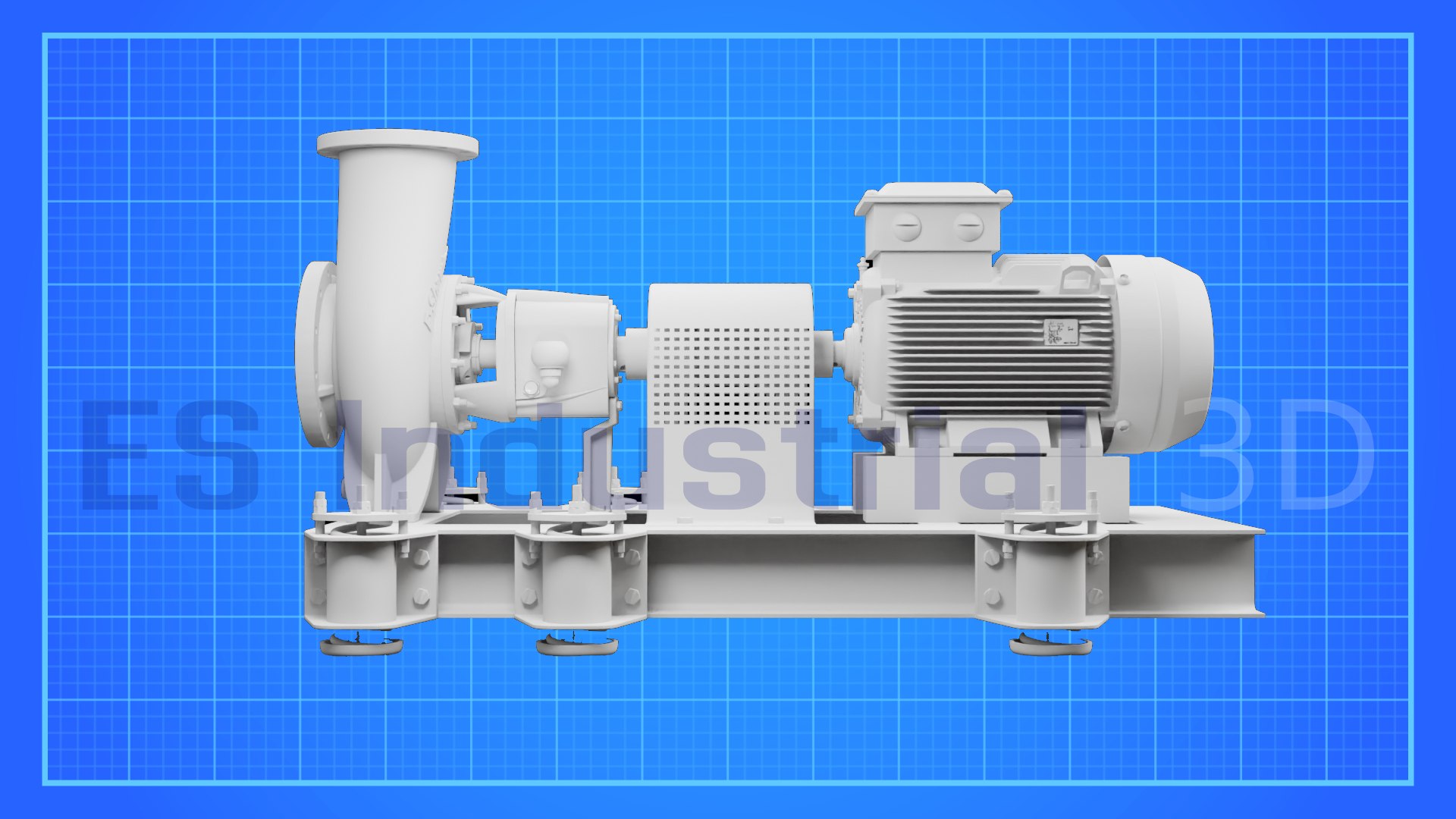 Industrial Centrifugal Pump Detailed Mechanical Assembly And Exploded ...