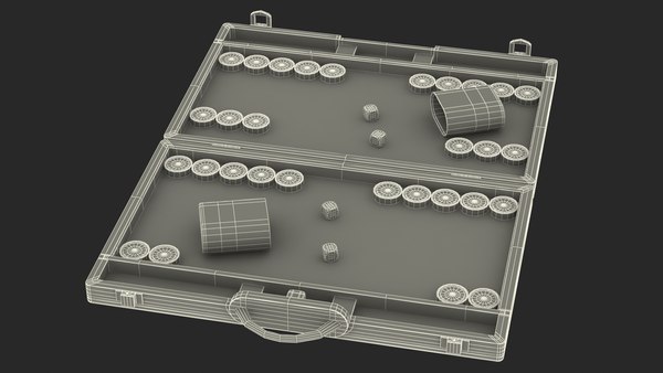 Vintage wooden backgammon model - TurboSquid 1505922