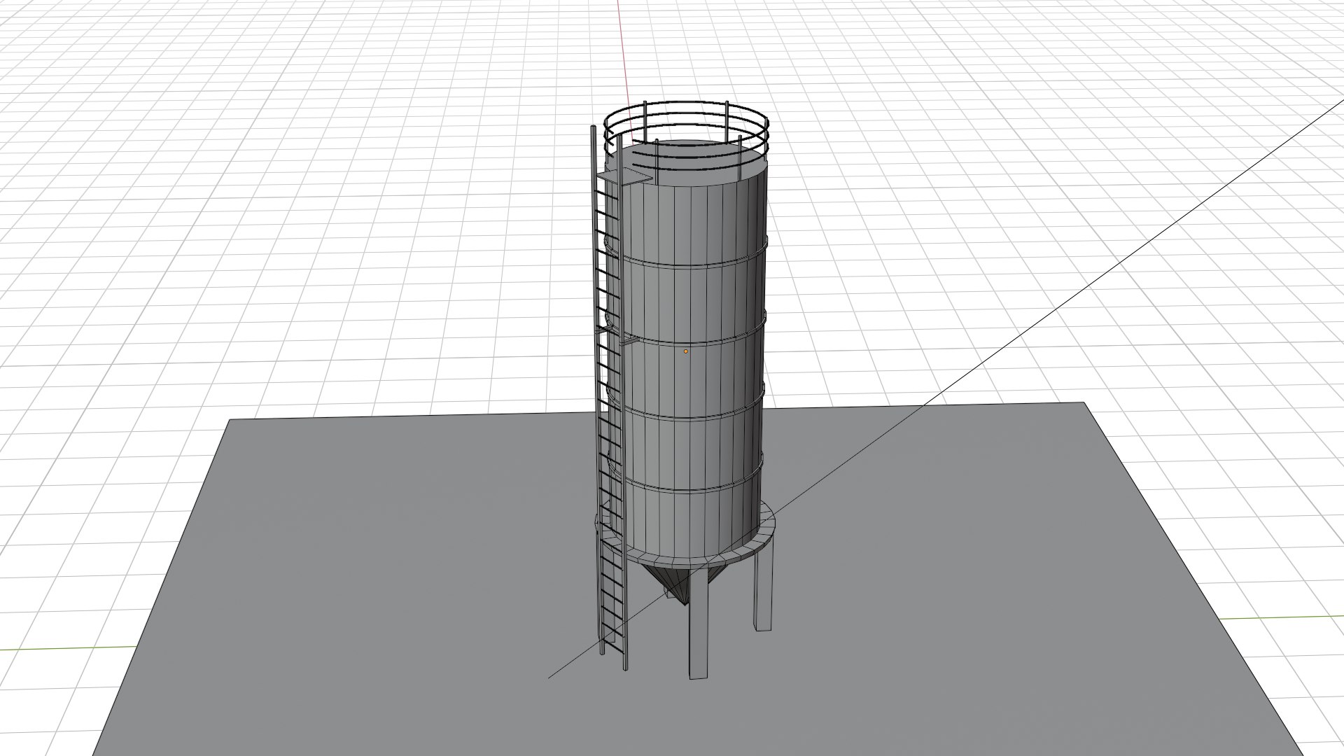 Free Low Poly Silo 3D - TurboSquid 2191396