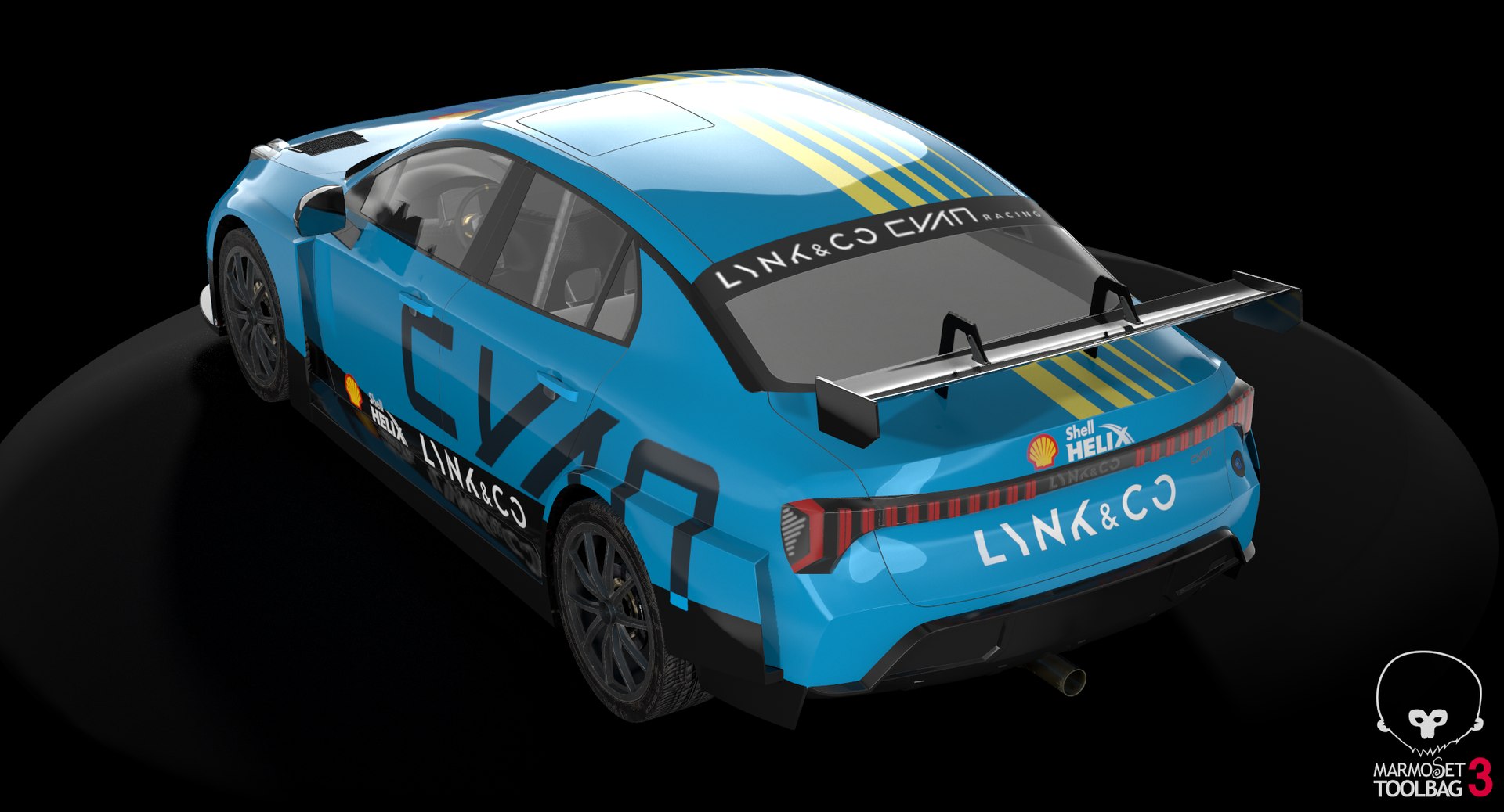 3D Lynk Co Cyan Racing Team model - TurboSquid 2126717