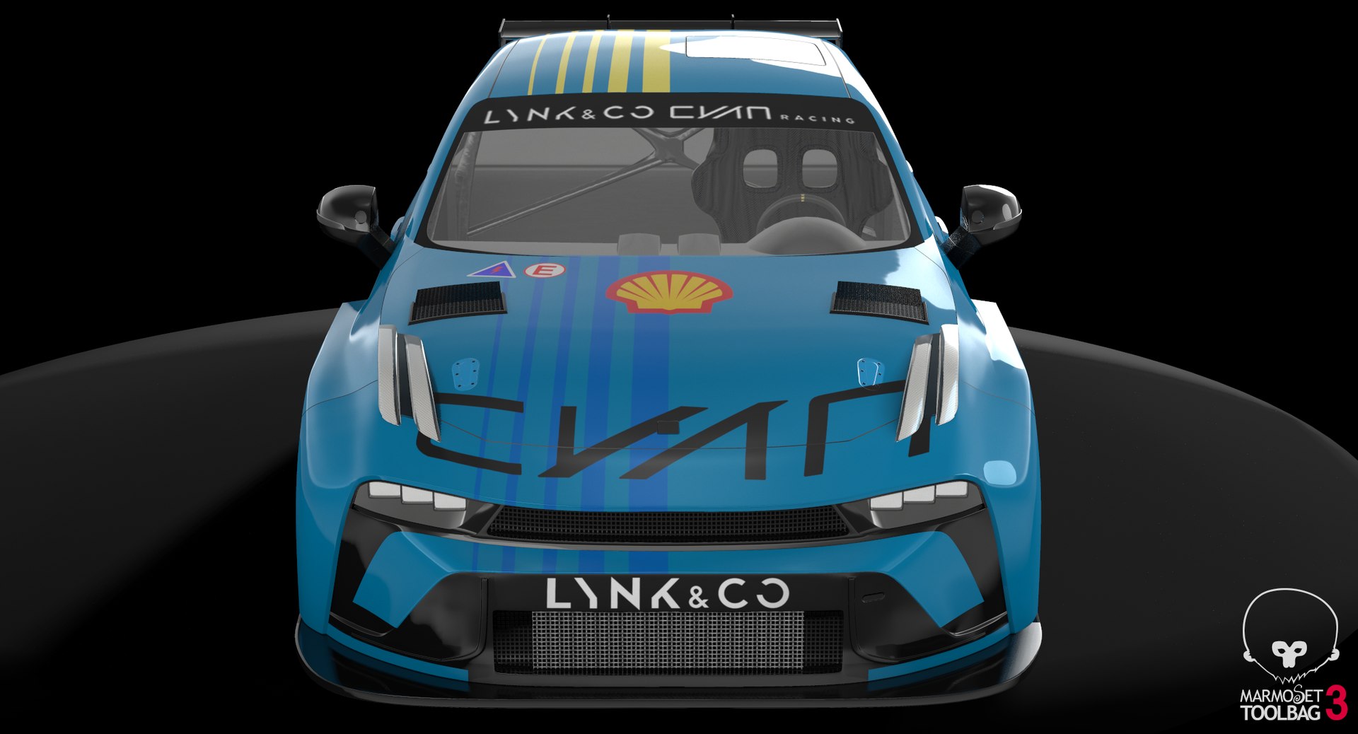 3D Lynk Co Cyan Racing Team model - TurboSquid 2126717