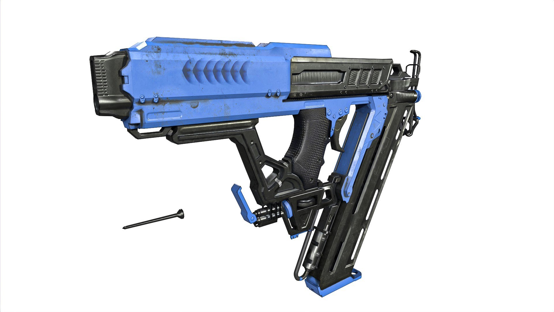 Sci-Fi Nail Gun 3D Model - TurboSquid 2117417