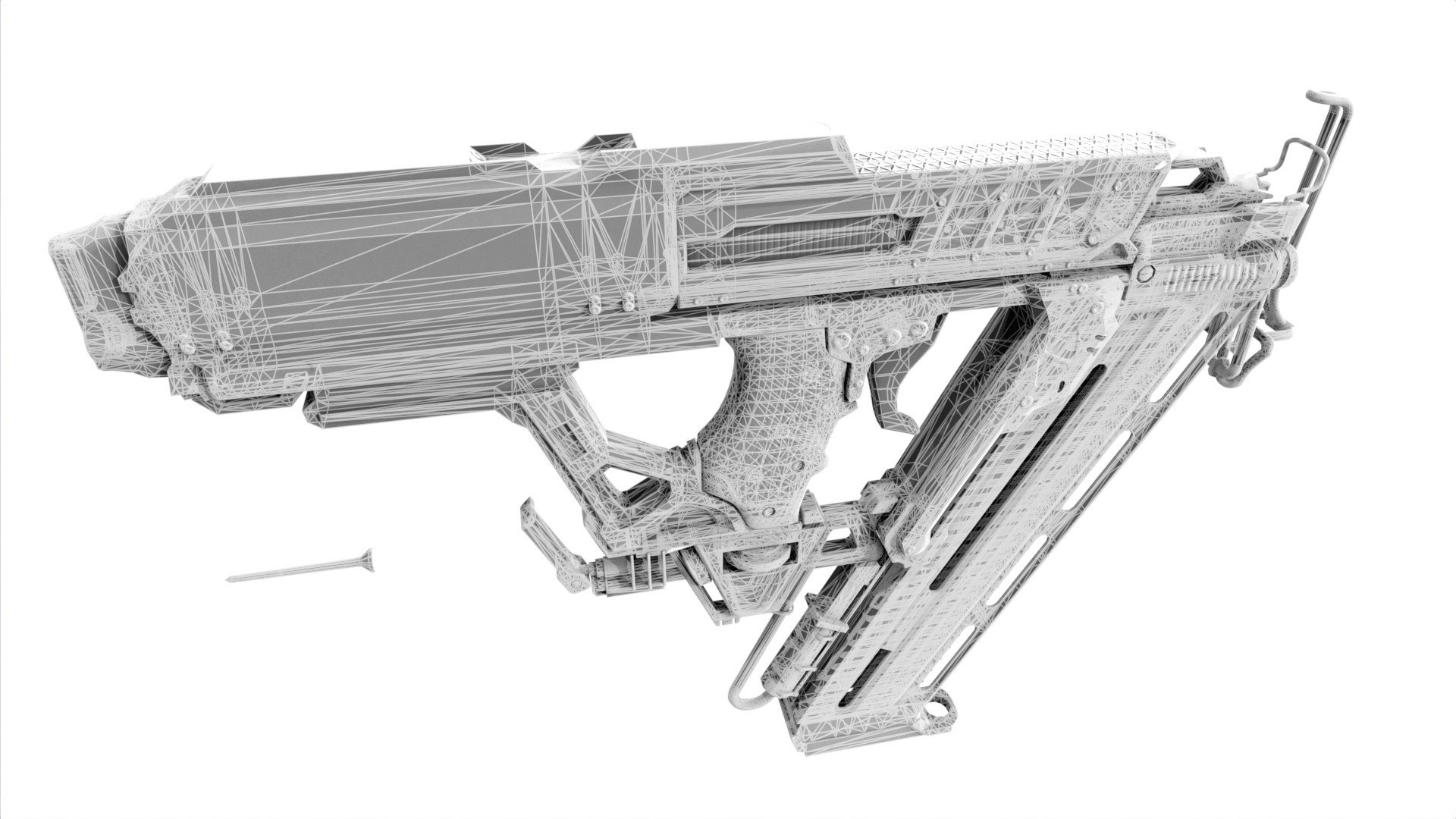 Sci-Fi Nail Gun 3D Model - TurboSquid 2117417
