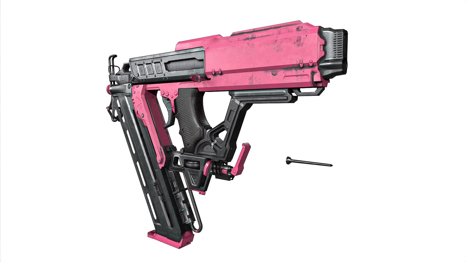 Sci-Fi Nail Gun 3D Model - TurboSquid 2117417