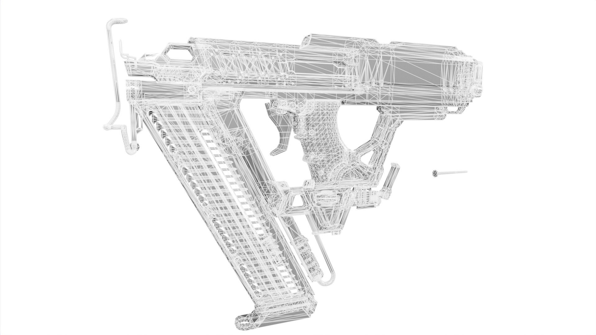 Sci-Fi Nail Gun 3D Model - TurboSquid 2117417
