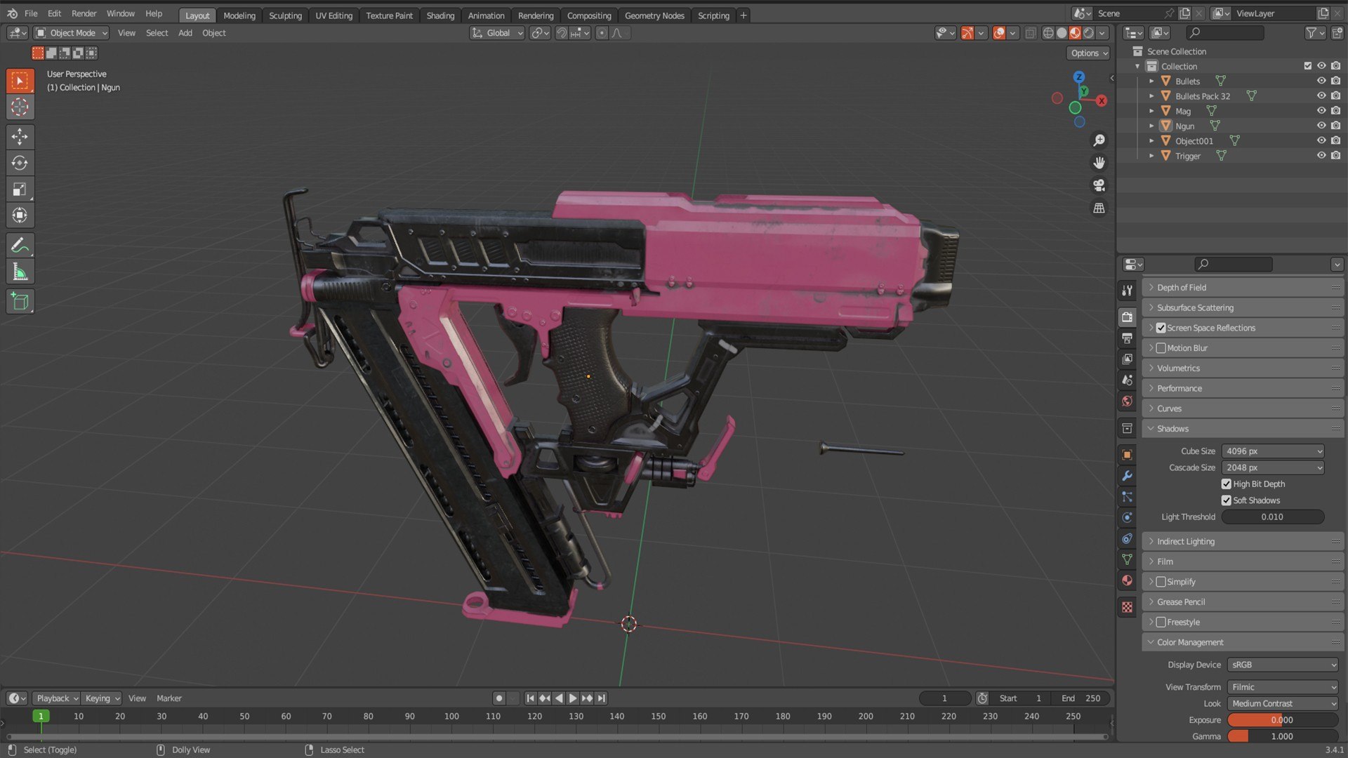 Sci-Fi Nail Gun 3D Model - TurboSquid 2117417