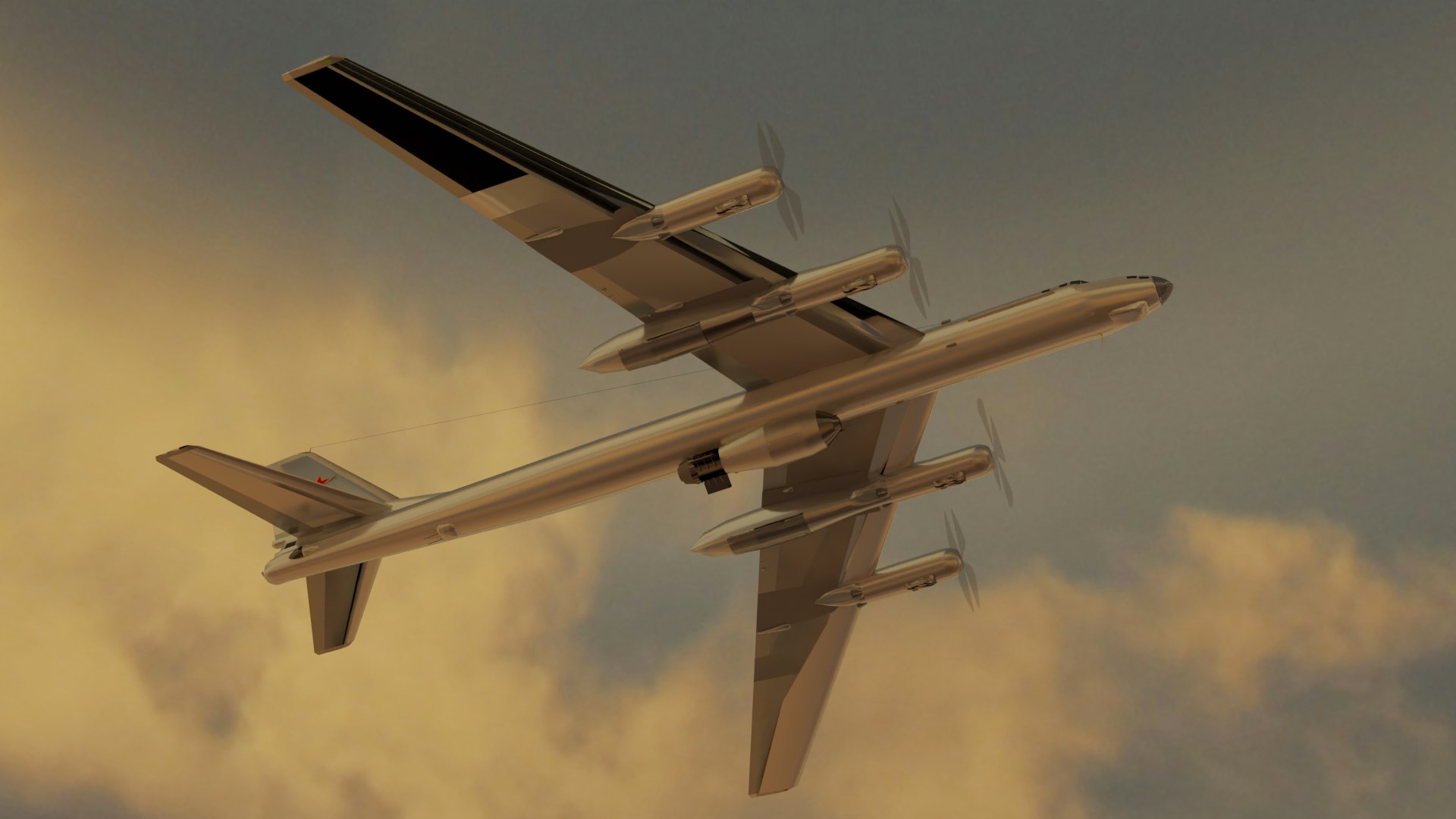 TU-95V Bear - Tsar Bomba Carrier 3D Model - TurboSquid 2397509