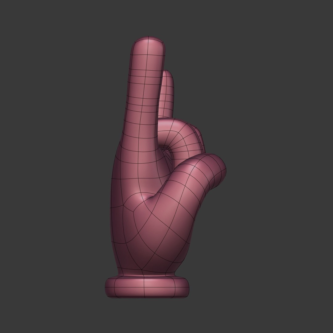 Cartoon Hand 3D Model - TurboSquid 1309339