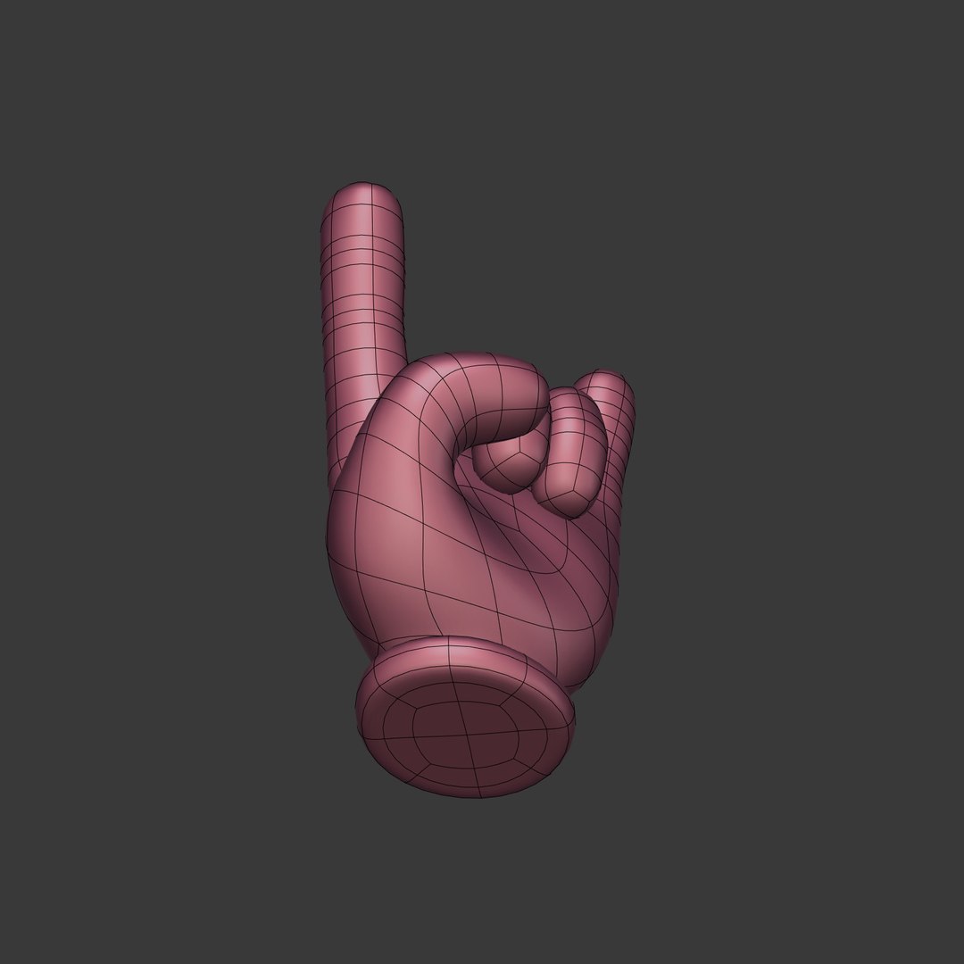 Cartoon Hand 3D Model - TurboSquid 1309339
