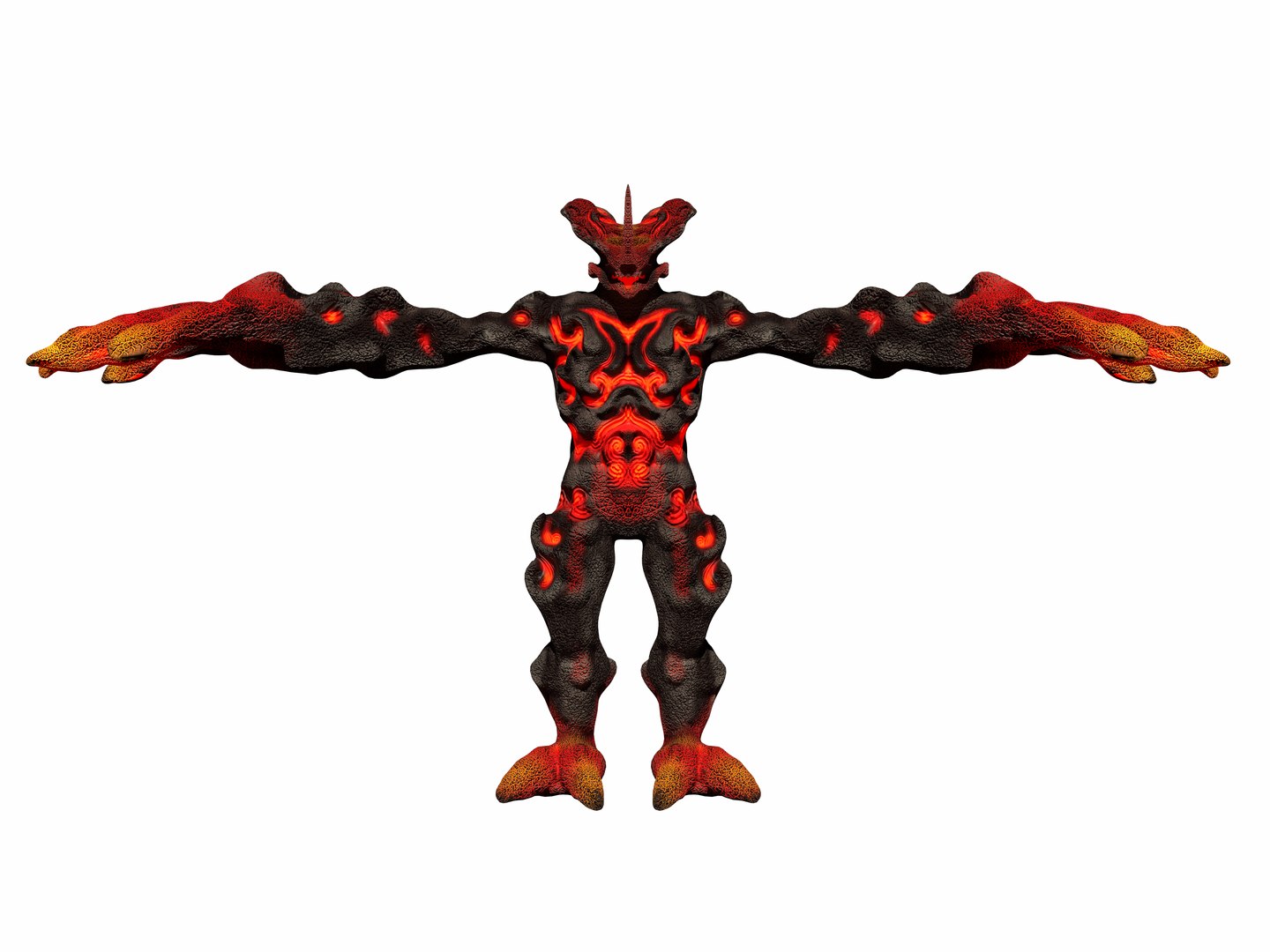 3D Magma Monster - TurboSquid 1886185