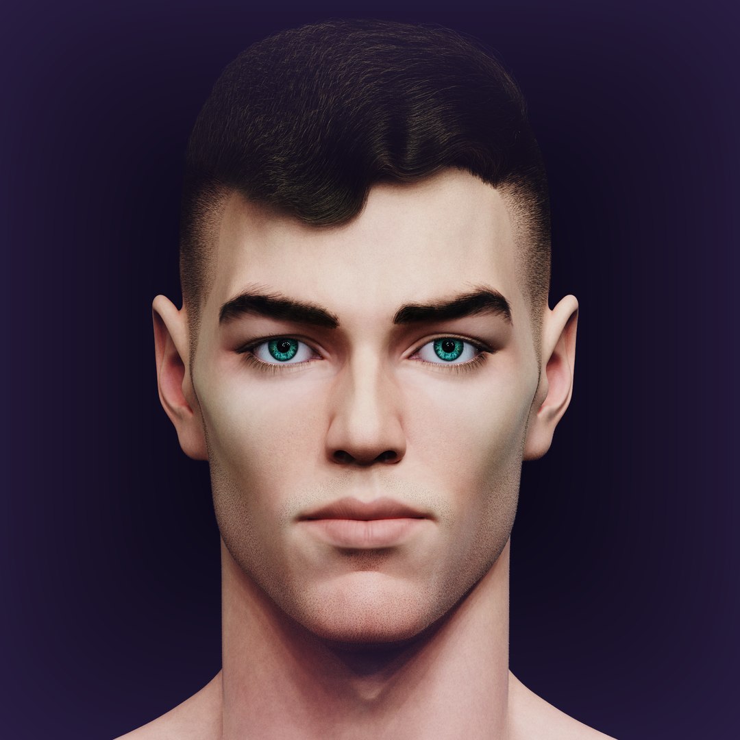 3D Slavic Realistic Male Head High-poly Model - TurboSquid 2258889