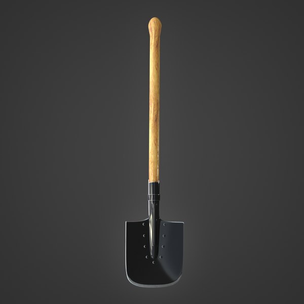 3d model of military soviet shovel