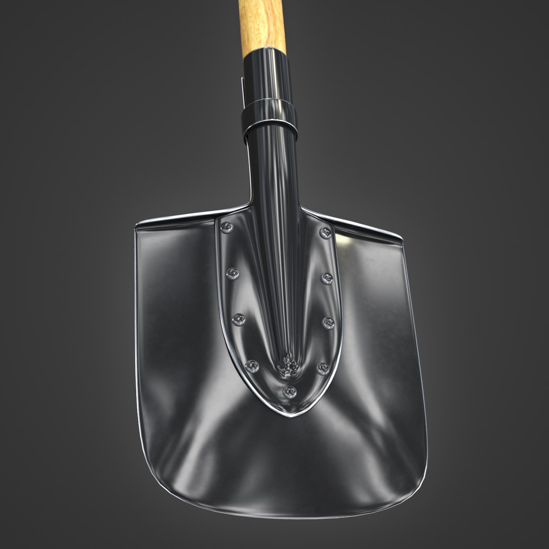 3d Model Of Military Soviet Shovel