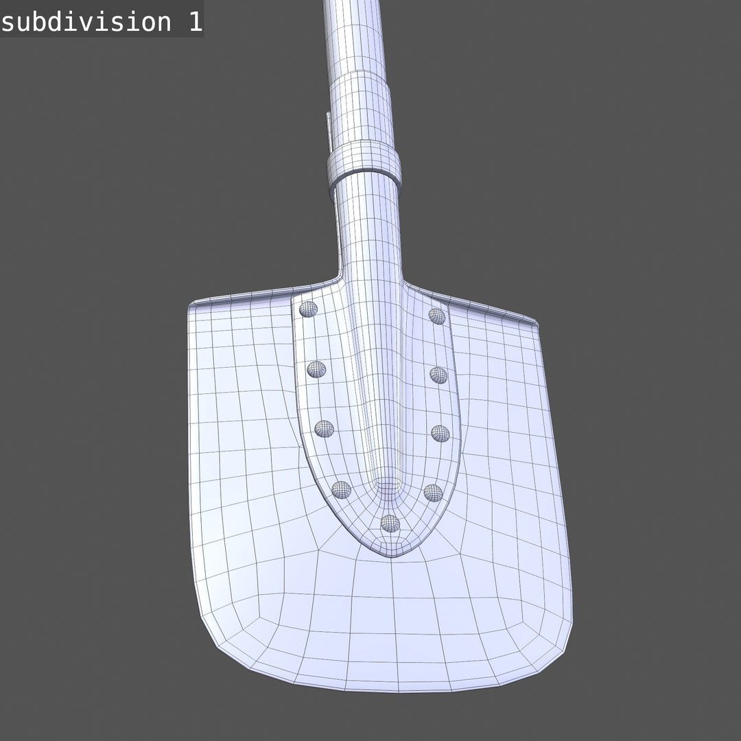 3d Model Of Military Soviet Shovel