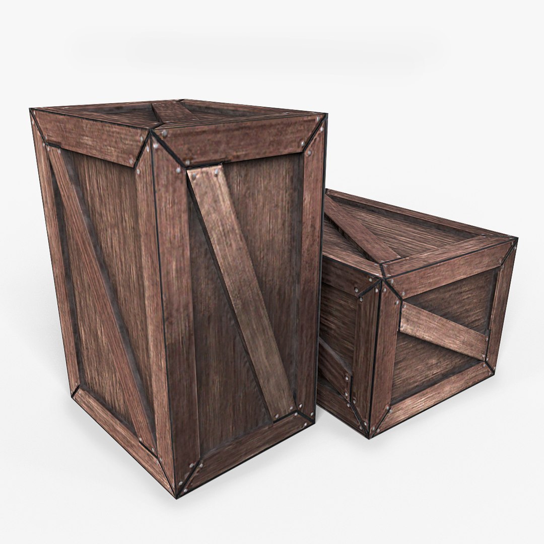 Wooden boxes model - TurboSquid 2043718